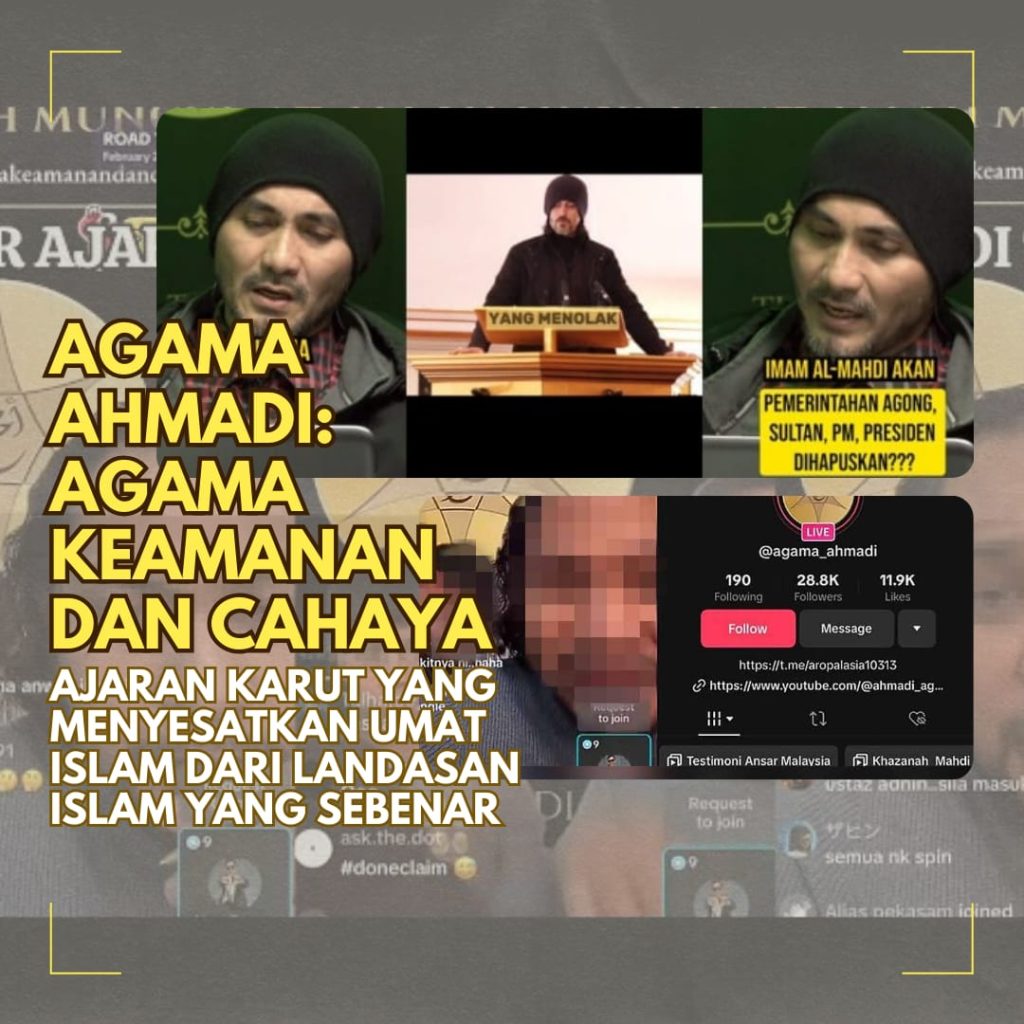 AGAMA AHMADI – AGAMA KEAMANAN DAN CAHAYA : AJARAN KARUT YANG ...
